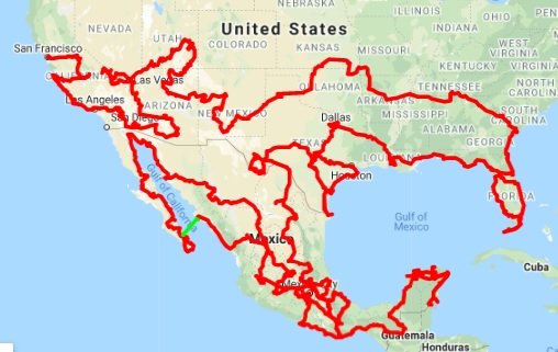 Overland Route Map - Tucks' Travels in a Truck... so far!